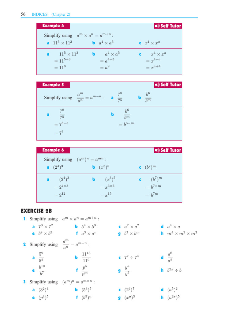 Y10 Indices and Surds | PDF