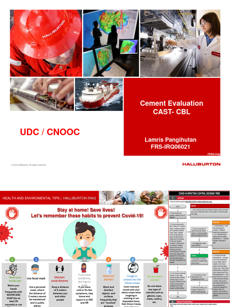 Cement Evaluation CAST-CBL Halliburton | PDF | Casing (Borehole ...