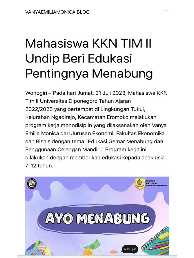 Vanya Emilia Monica_Monodisiplin 1 Dan 2 | PDF