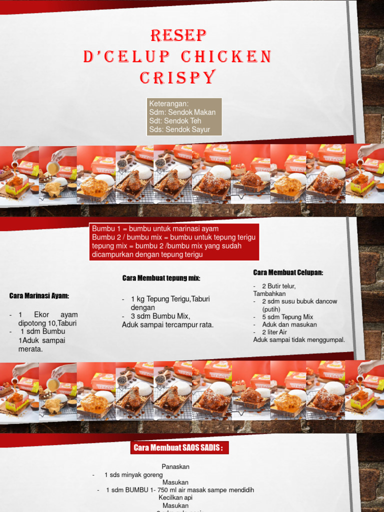 RESEP D'Celup Chicken Crispy1 | PDF
