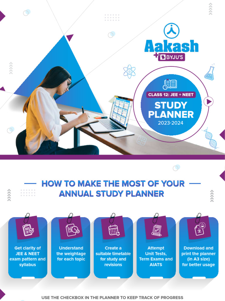 Async Study Planner 12 JEE NEET Compressed | PDF | Chemistry | Optics