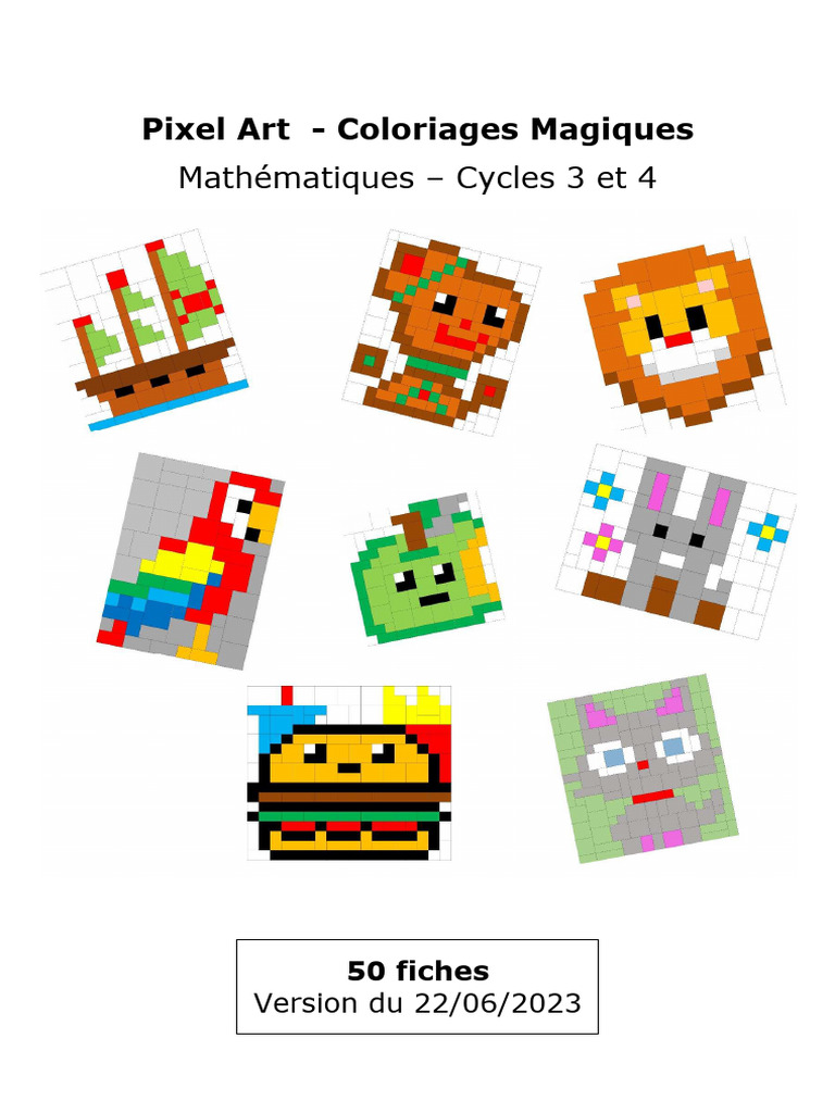 Pixel Art en Mathématiques Collège | PDF