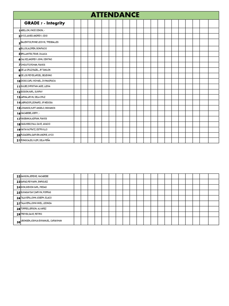 Classrecord & Attendance-2022-2023 | PDF