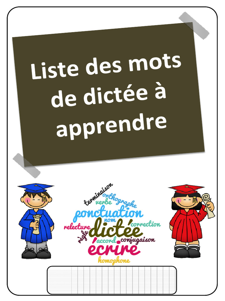 Mots A Apprendre Dictees Et HDA | PDF