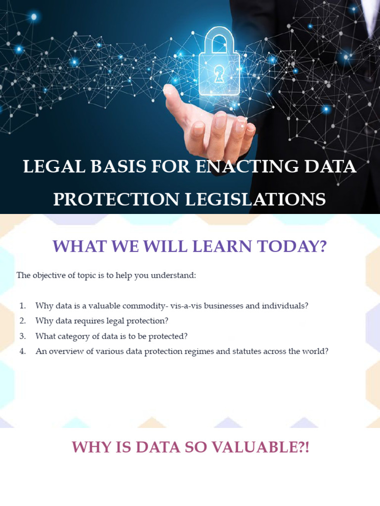 2 LEGAL BASIS FOR ENACTING DATA PROTECTION LEGISLATIONS Lyst8614 | PDF ... 2 LEGAL BASIS FOR ENACTING DATA PROTECTION LEGISLATIONS Lyst8614 | PDF ...