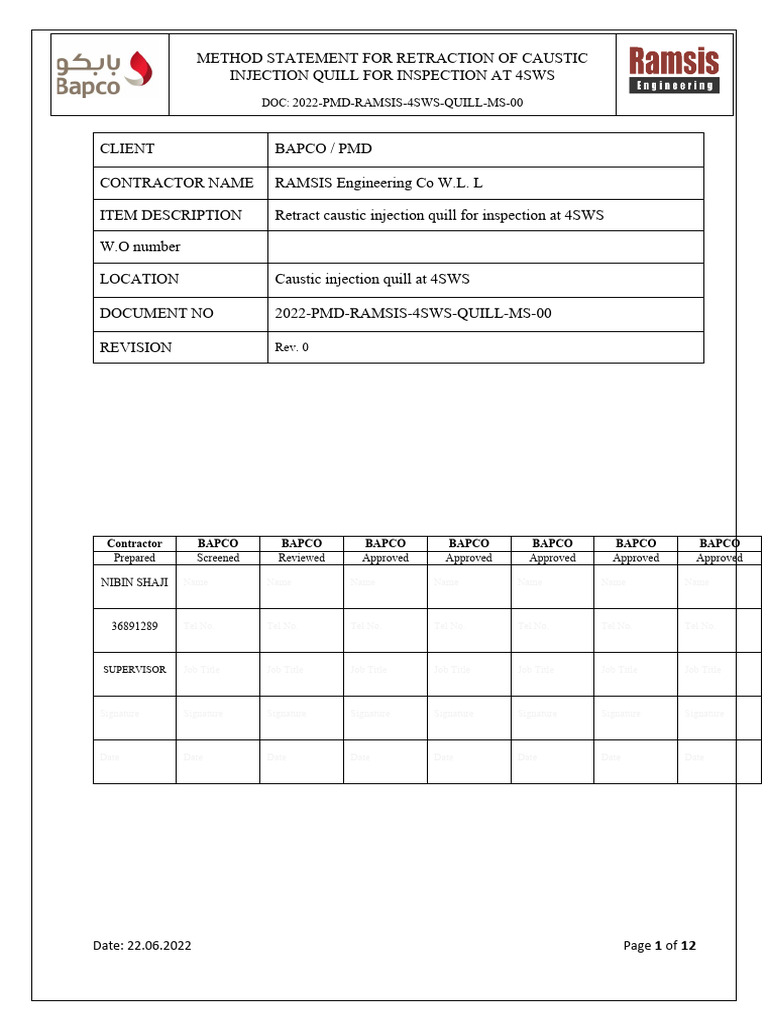 MS 4SWS Caustic Injection Quill | PDF