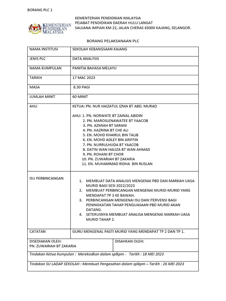Laporan Plc 1 Data Analysis Pdf
