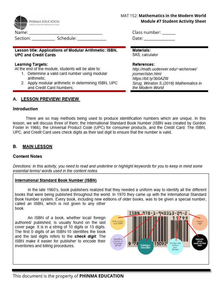 Mat 152 - Sas#7 | PDF