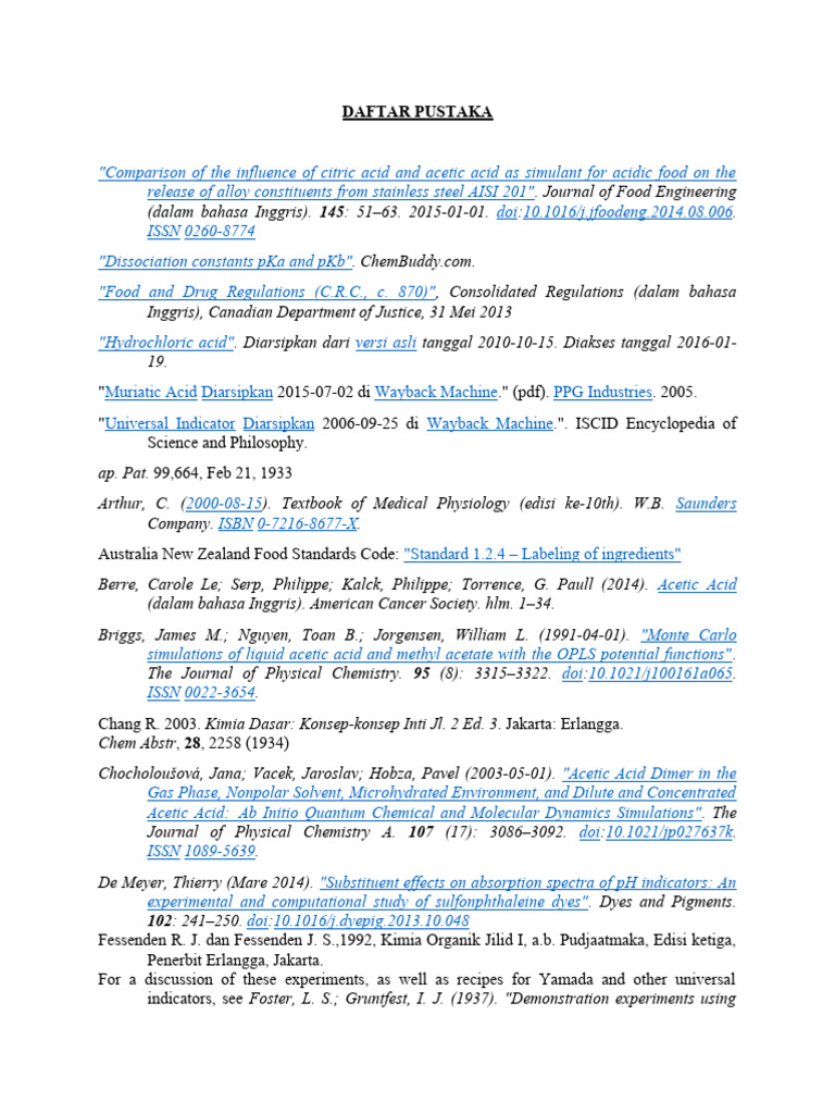 Daftar Pustaka Pdf Acid Chemistry