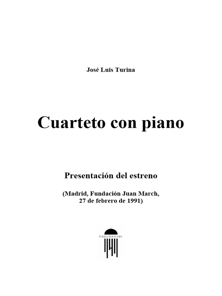 Cuarteto Con Piano Presentacion | PDF | Johannes Brahms | Cuarteto