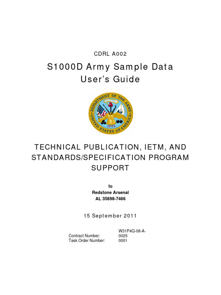 S1000D Sample Data Users Guide | PDF | Computer File | Microsoft Excel