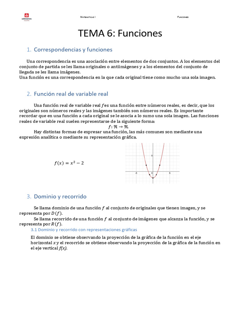 Tema 6 - Funciones | PDF