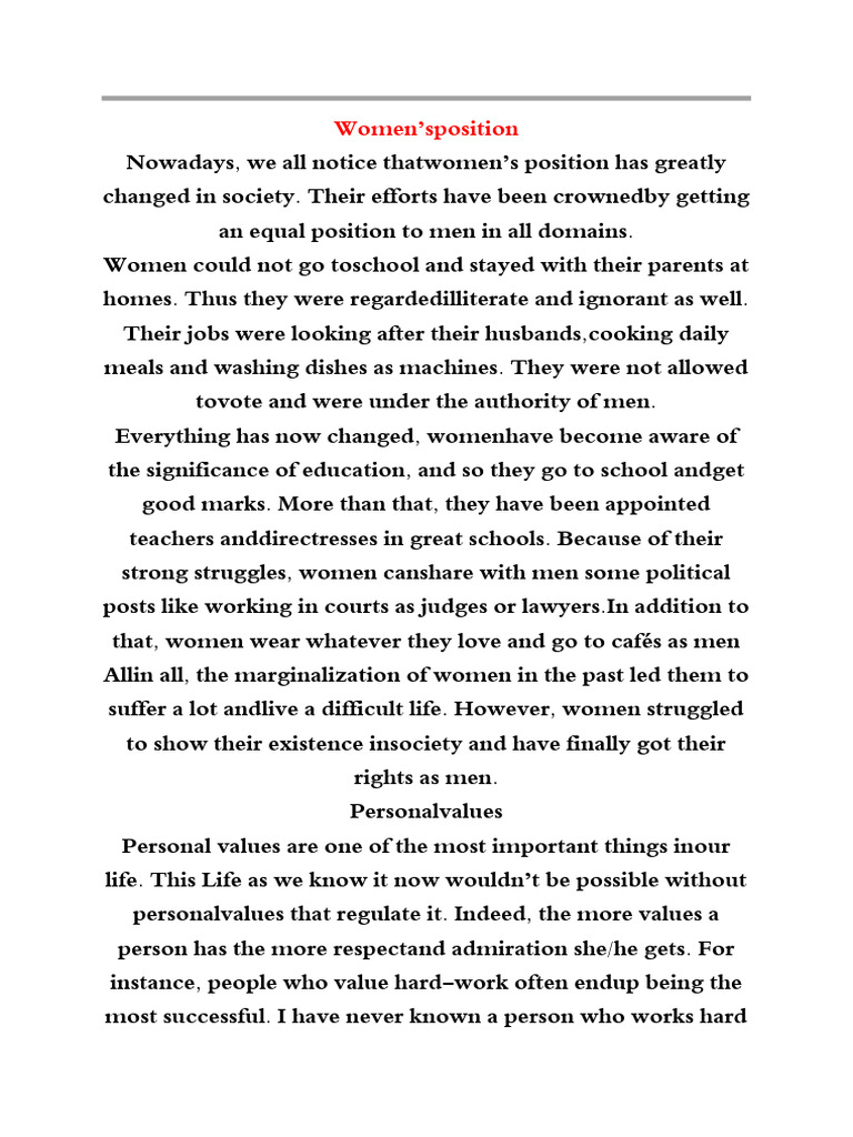 writing englais 2 bac | PDF