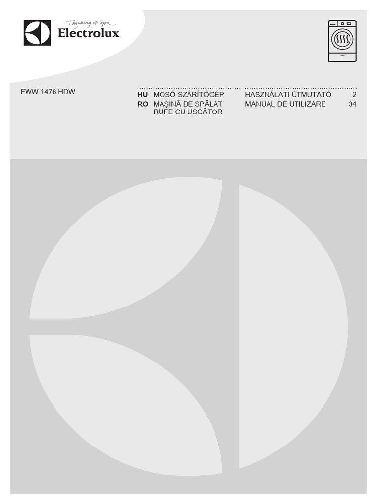 Electrolux Eww 1476 HD W | PDF