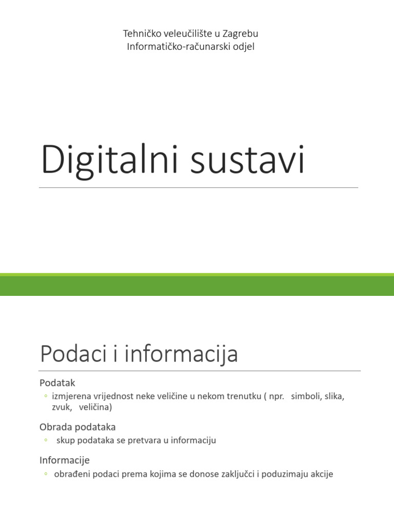 2) 2. Digitalni Sustavi | PDF