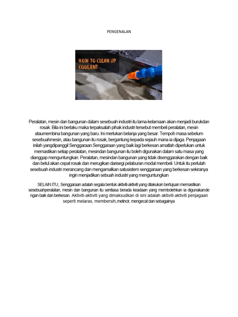 Maintenance Coolant Pdf