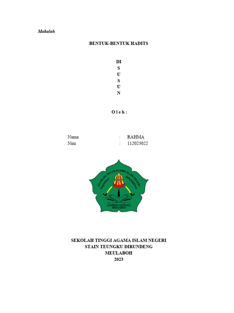 Bentuk Hadits | PDF