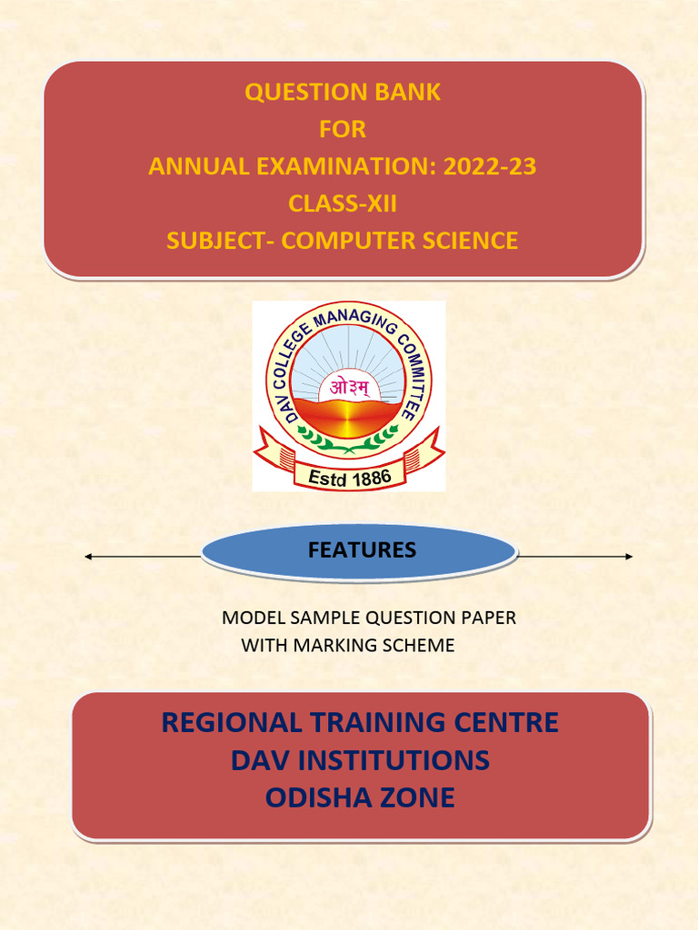 Study Material XII Computer Science | PDF | Computer Engineering | Information Technology