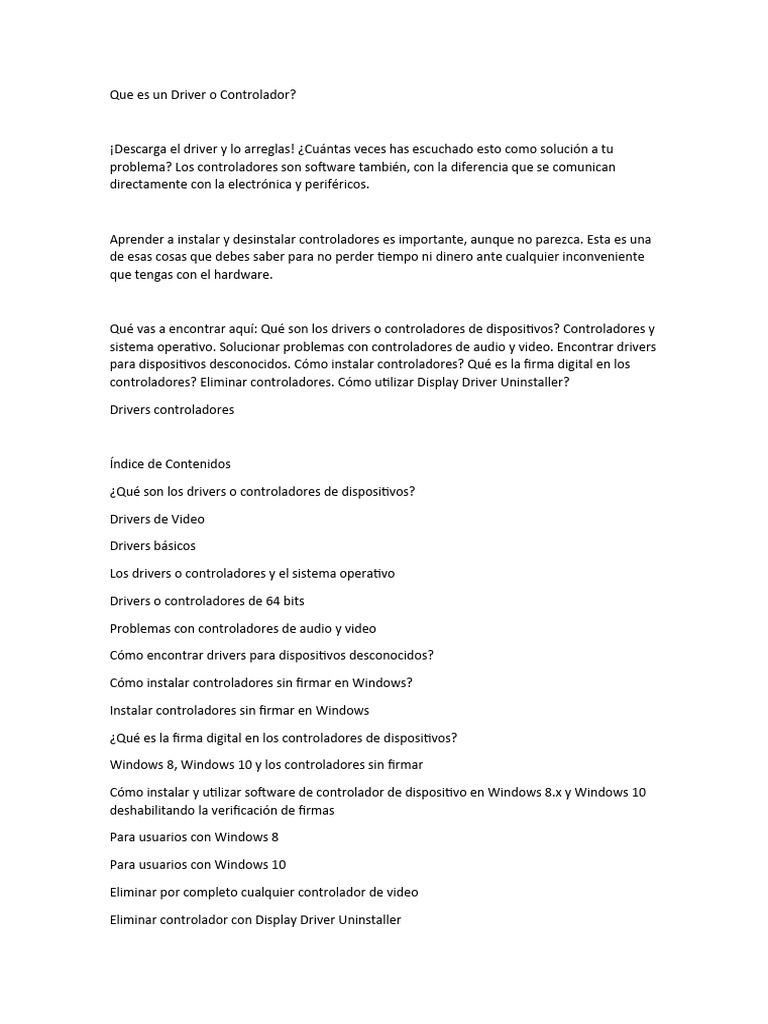 Que Es Un Driver | PDF