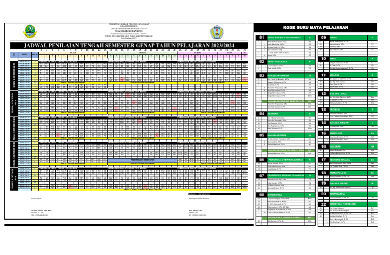 Jadwal PTS Ganjil 2023 | PDF