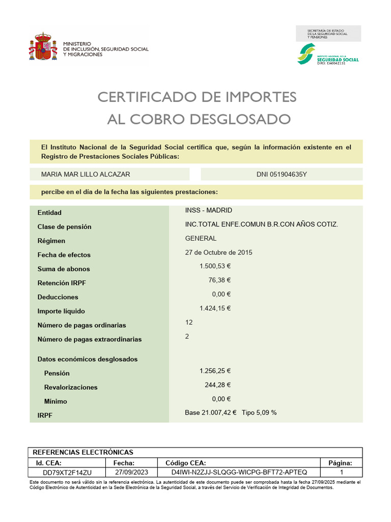 Cepe Cert 1002 | PDF