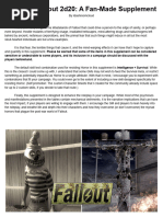 Fallout 2d20 Character Sheet | PDF | Ammunition | Weaponry