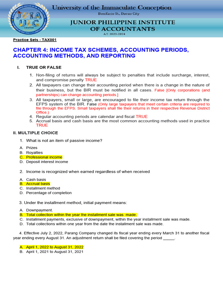 Income Tax Practice Set Solutions | PDF | Gross Income | Taxes
