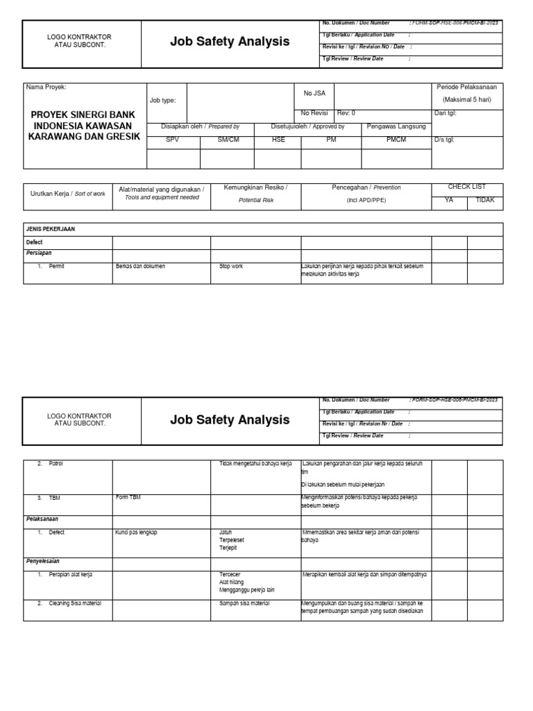 03 Contoh Jsa Oke Pdf