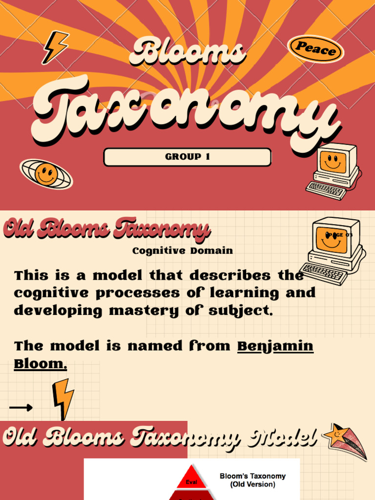 Group-1-OLD-BLOOMS-TAXONOMY | PDF | Learning | Verb