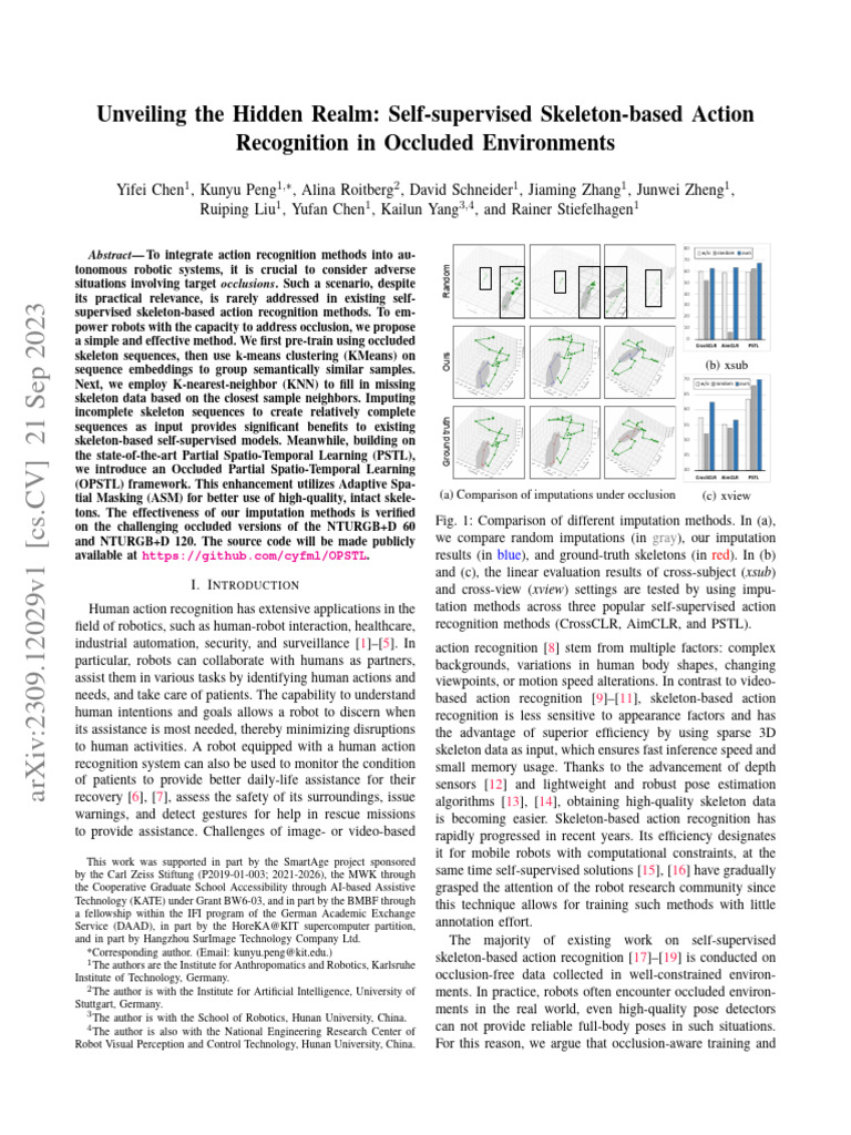 Unveiling The Hidden Realm: Self-Supervised Skeleton-Based Action Recognition in Occluded ...