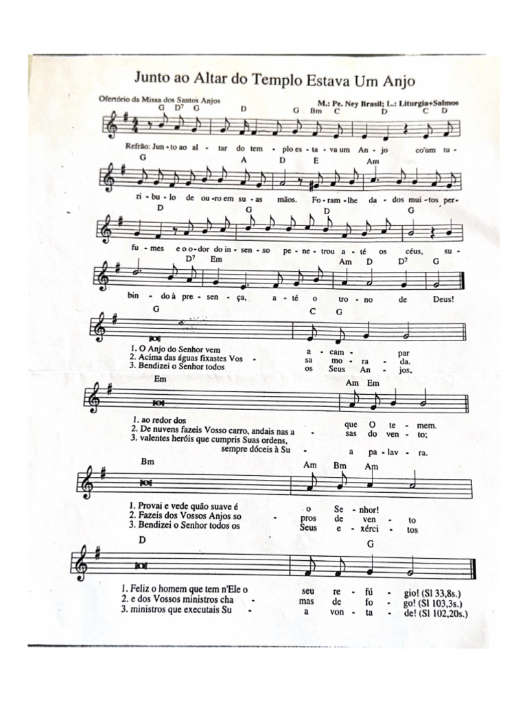 Junto Ao Altar Do Templo Estava Um Anjo | PDF