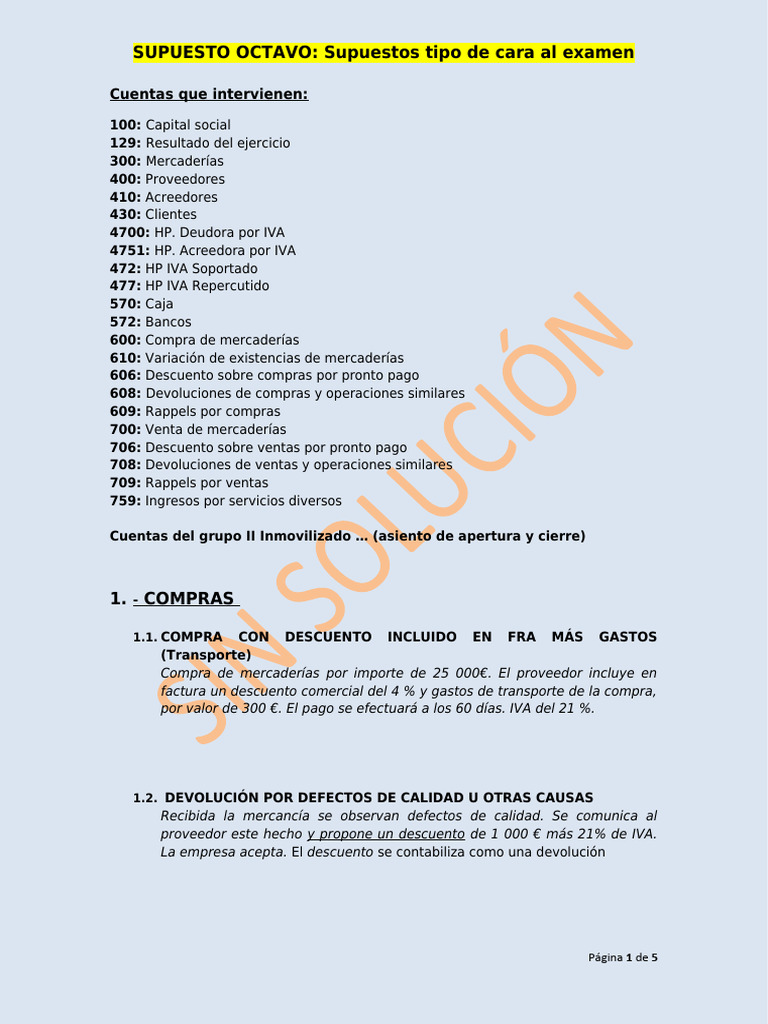 Asiento 8 de Contabilidad | PDF