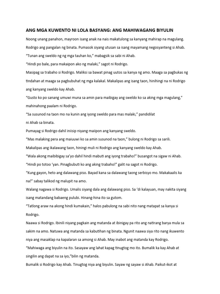 Ang Mahiwagang Biyulin | PDF