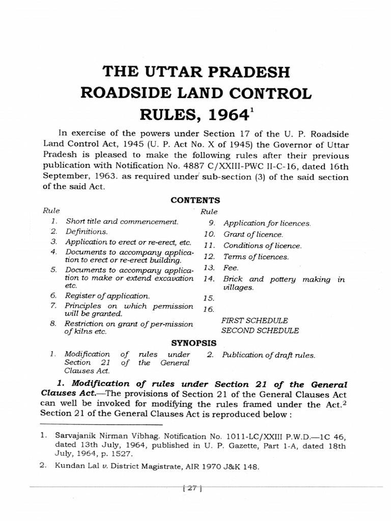 Road Control Act 1964 | PDF