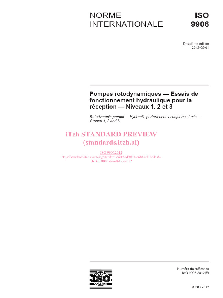 Iso 9906 2012 | PDF