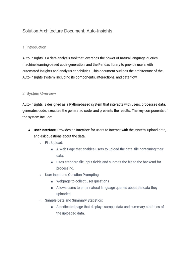 Solution Architecture | PDF