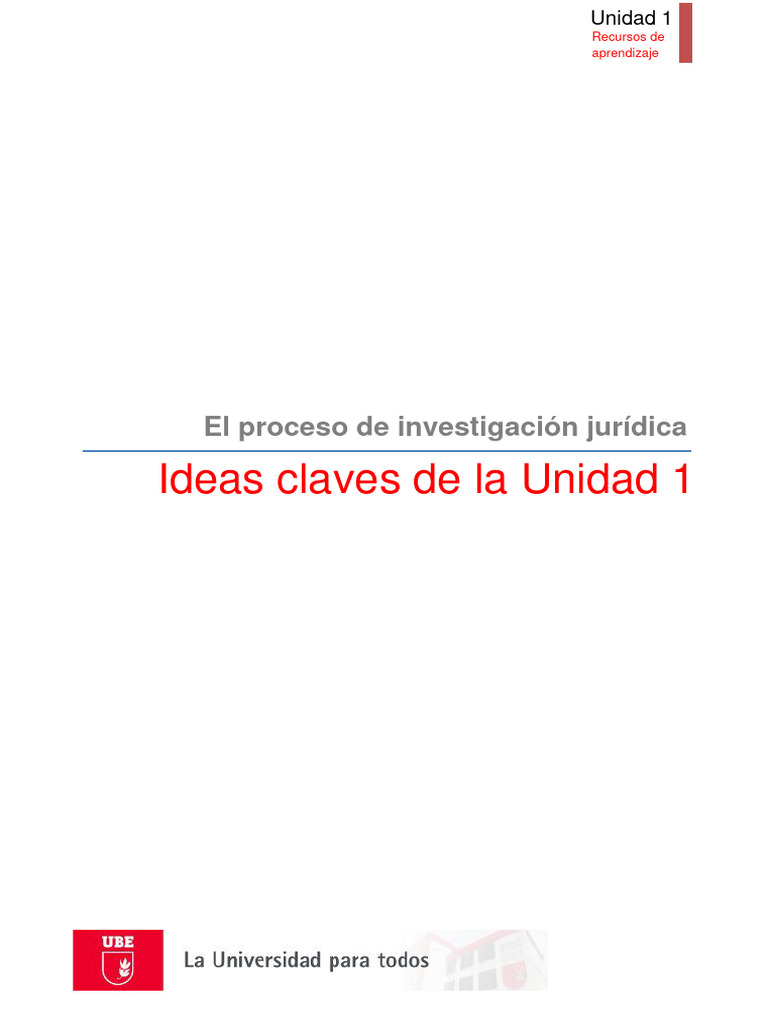 Ideas Claves 1 | PDF