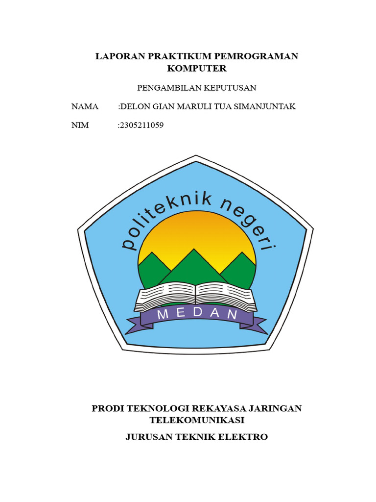 Laporan Praktikum Pemrograman Komputer Delon-4 | PDF