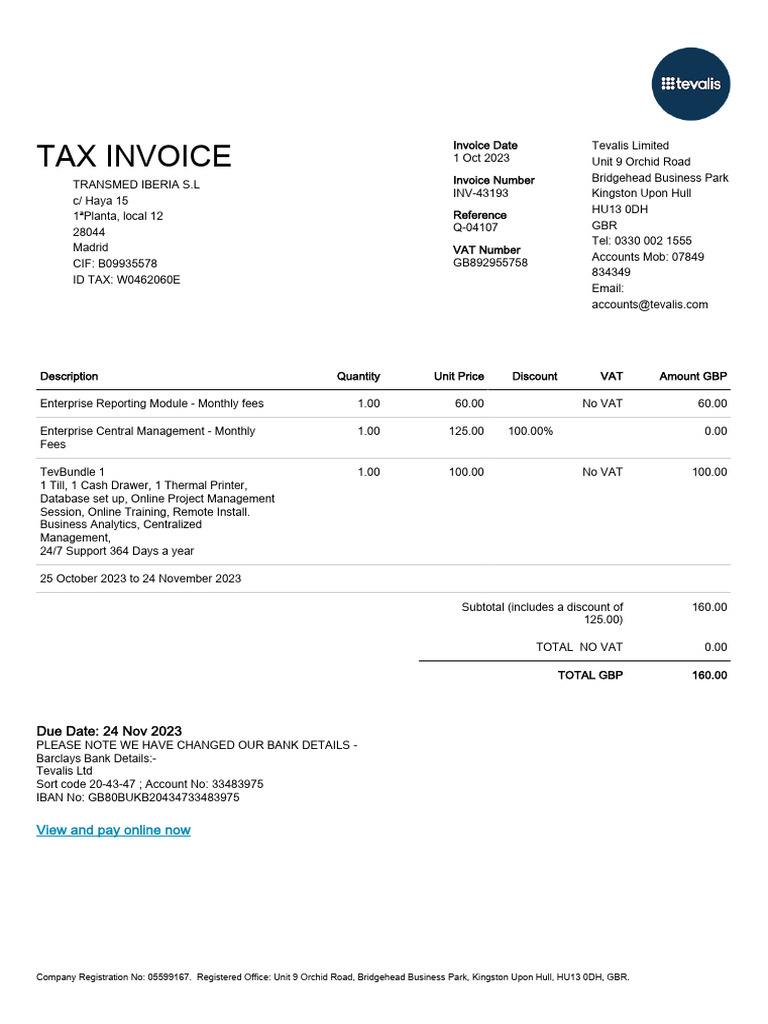Invoice INV-43193 | PDF