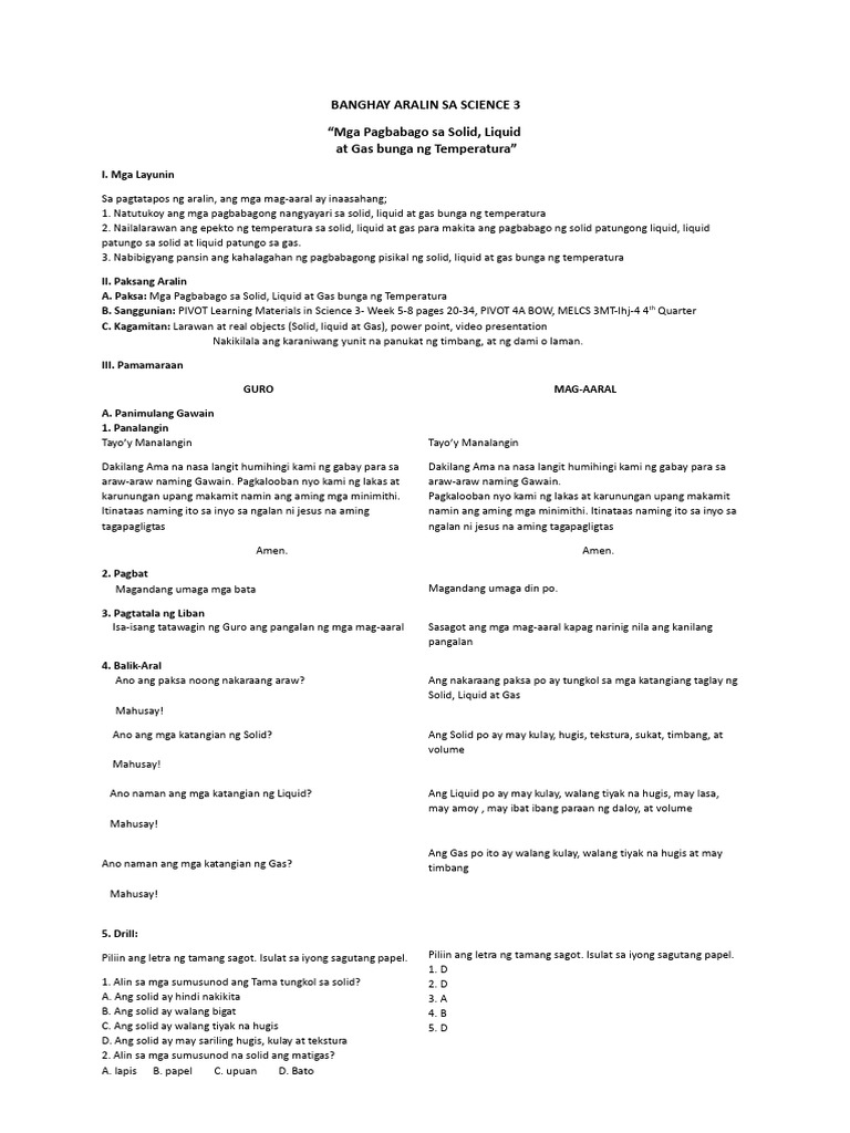 DLP-sa - Science-3 - DLP | PDF