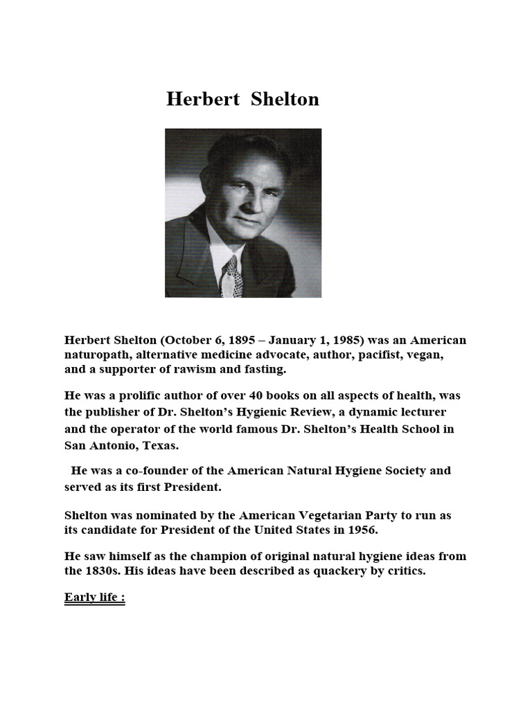 9) Herbert Shelton | PDF