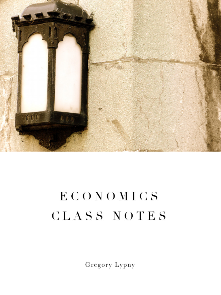 Class Notes | PDF | Utility | Economics