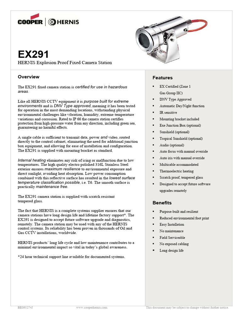 Explosion-Proof Camera for Hazardous Areas | PDF