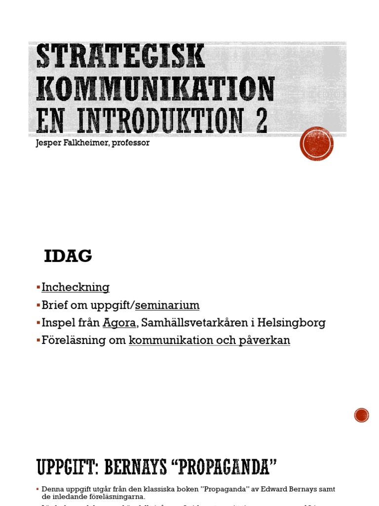 Lecture 2 ISK Kandidat 2023 | PDF