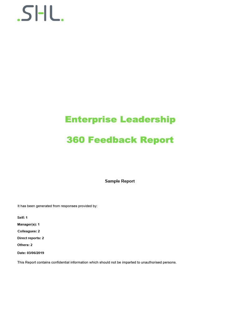 EL 360 UKEnglish - Sample - Report | PDF | Self-Improvement