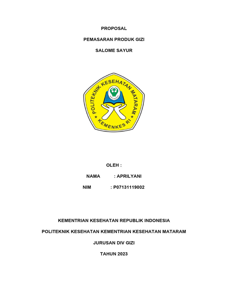 Proposal Pemasran Produk Bolu Tape | PDF