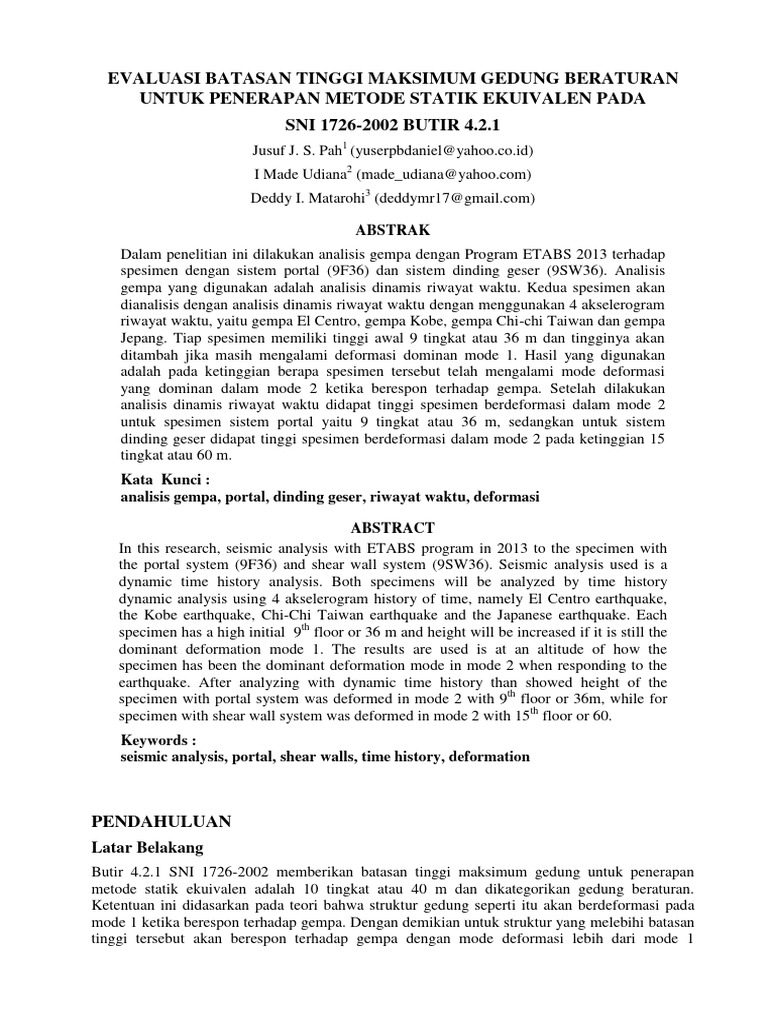 Deddy Imanuel Matarohi (Jurnal) | PDF