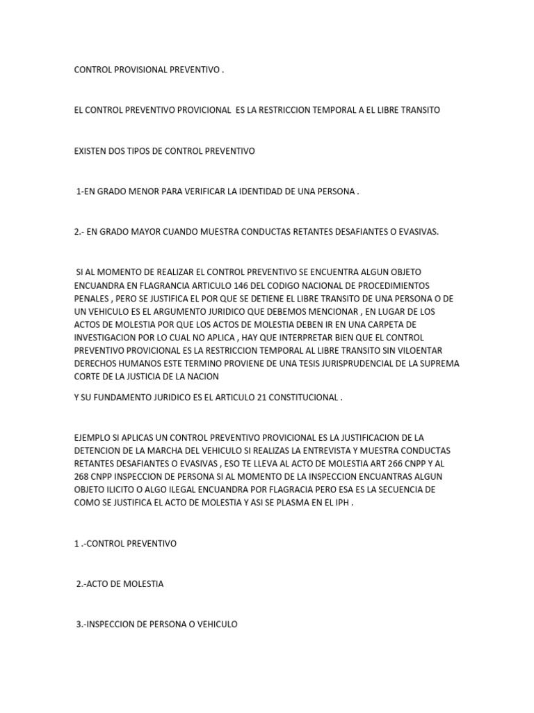 Control Preventivo | PDF | Policía | Justicia