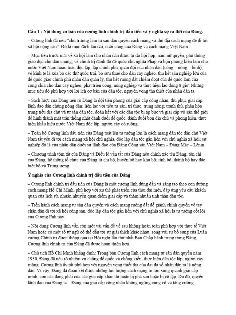 On Tap Lich Sư Dang | PDF