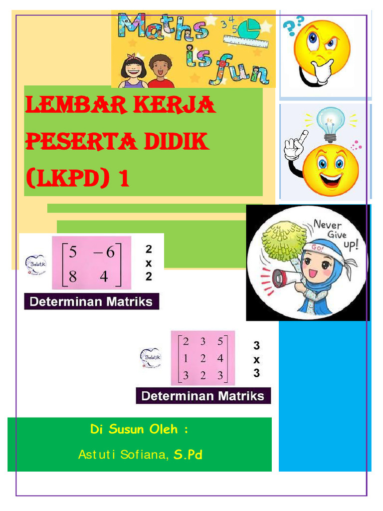 LKPD DETERMINAN MATRIKS CGP | PDF